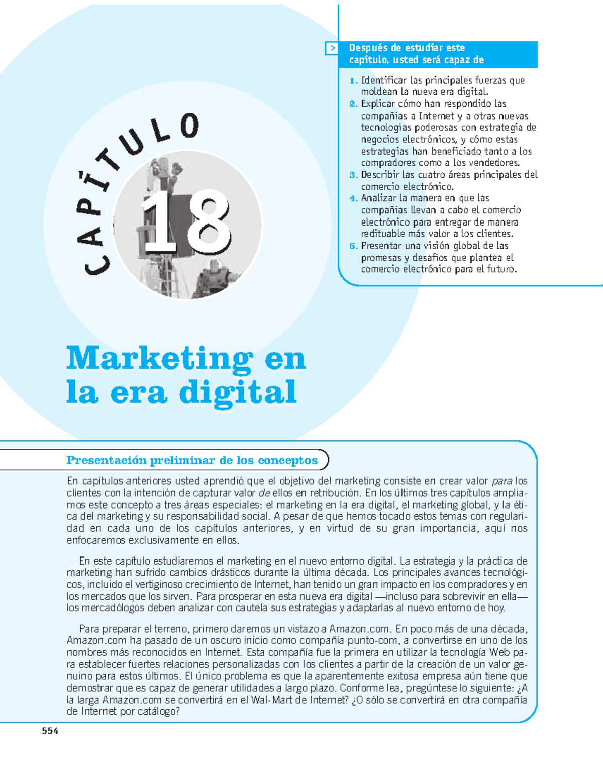 Marketing. Version para Latinoamerica Cap. 18 - C H A P T E R > C H A P T E R > 18 C A P Í T U ...