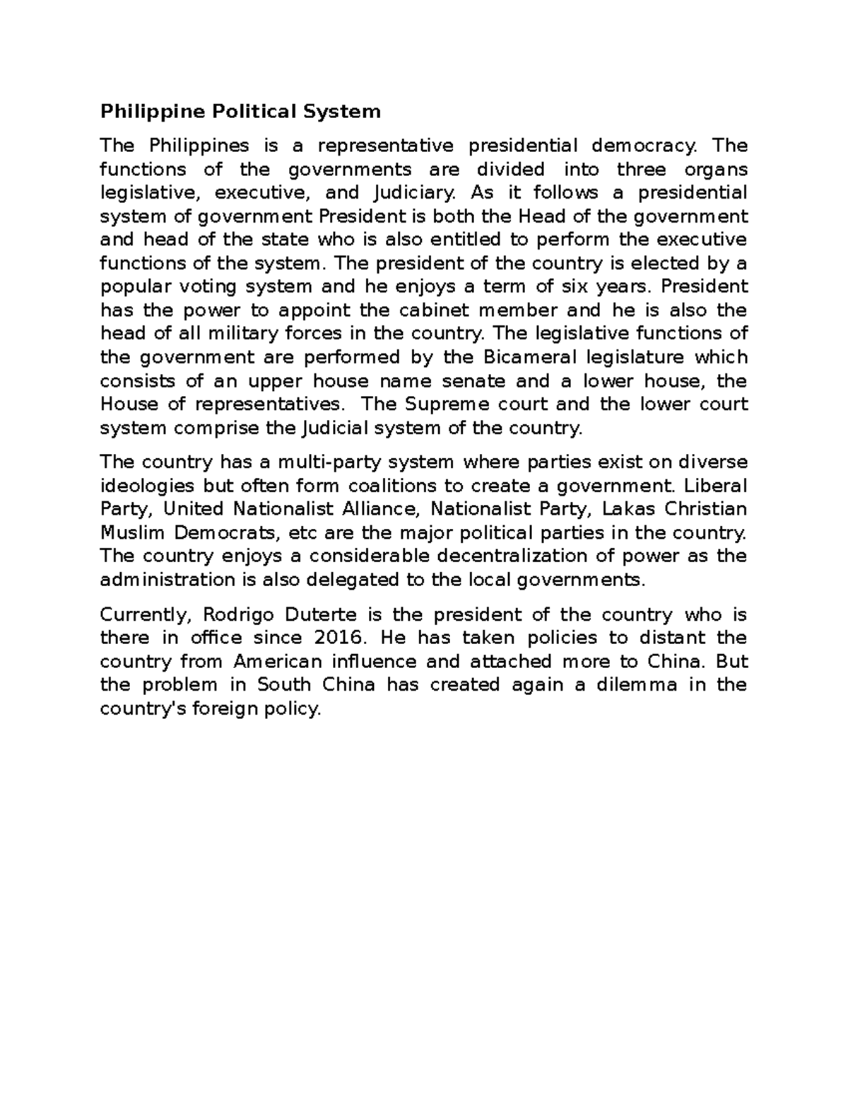 Political Science - This is one of my study materials. I hope it can ...