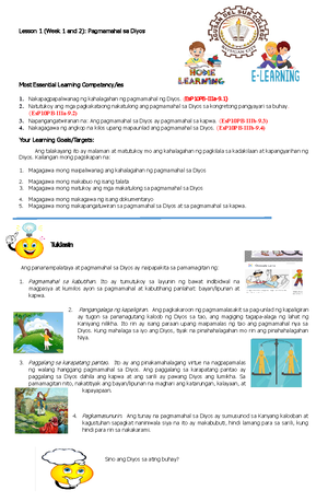 Esp7 q2 aralin 3 - Esp handouts - Quarter 2 ( Week 5 & 6) Name: - Studocu