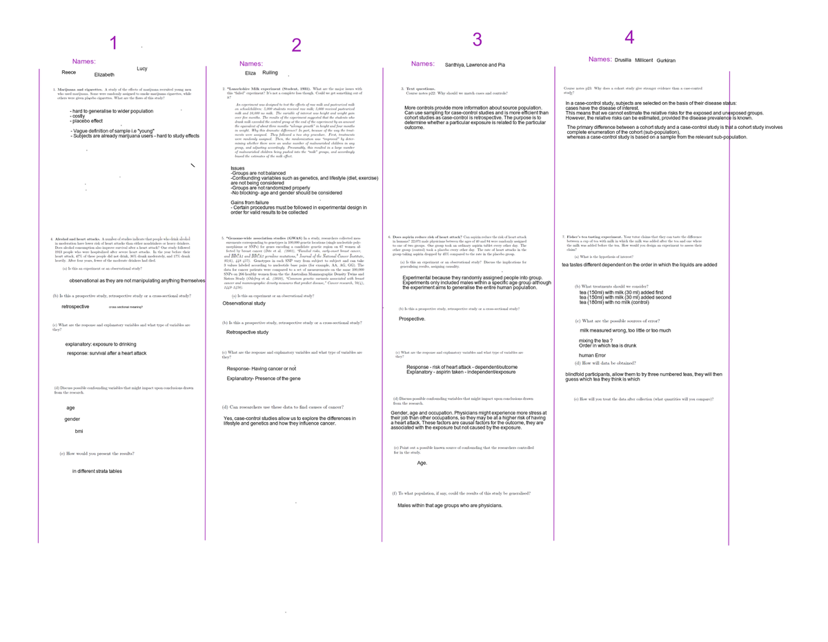 EDDA Tutorial 1 information and questions - MAST10011 - Studocu