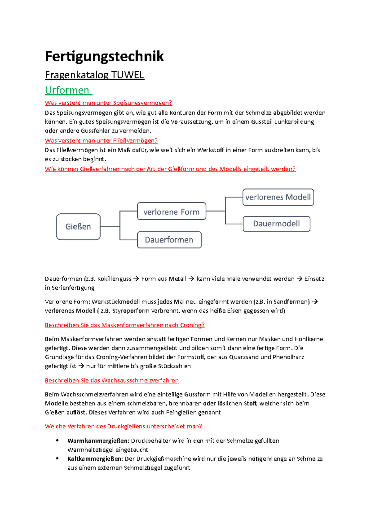 Fertigungstechnik - Ganze Theorie - Fertigungstechnik Fragenkatalog ...