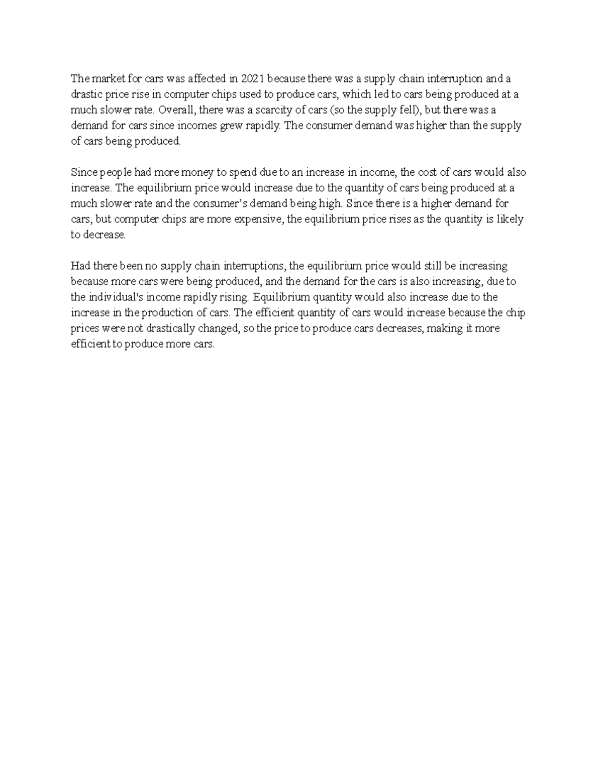 ECO2023 SWA2 - SWA 100% - The market for cars was affected in 2021 ...