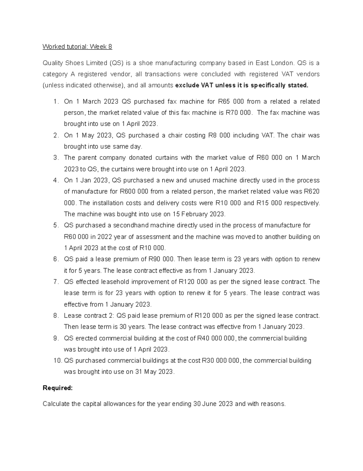 Worked tutorial Week 8 - It is giving basic understanding. - Worked ...