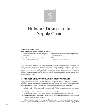 Chapter 4-Supply Chain Management - I n this chapter, we provide an ...
