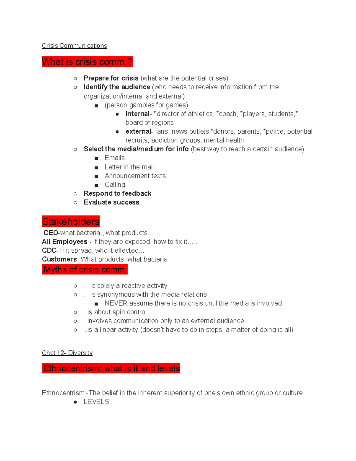 Crisis Communications - Crisis Communications What is crisis comm ...