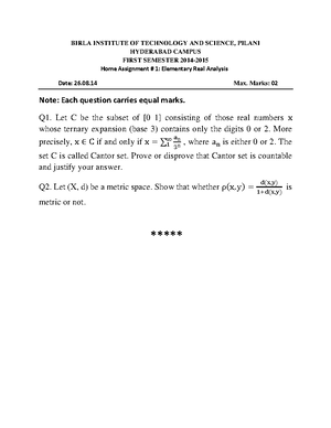 Era notes-12 - lecture notes - Elementary Real Analysis - Studocu