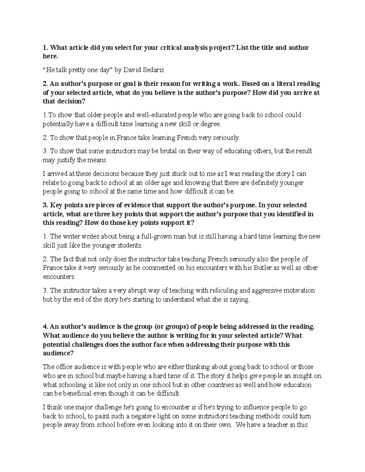 1-7 writing notes assignment - 1. What article did you select for your ...