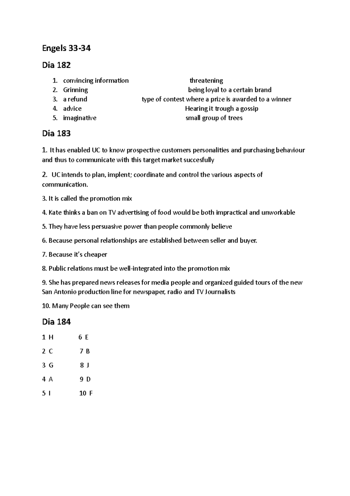 Engels Assimil 33 (Voc + inhoud) - Engels 33- Dia 182 convincing ...