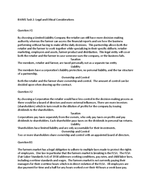 D079-Task 2 - Task 2A: Logistics and Operations Management (to be ...