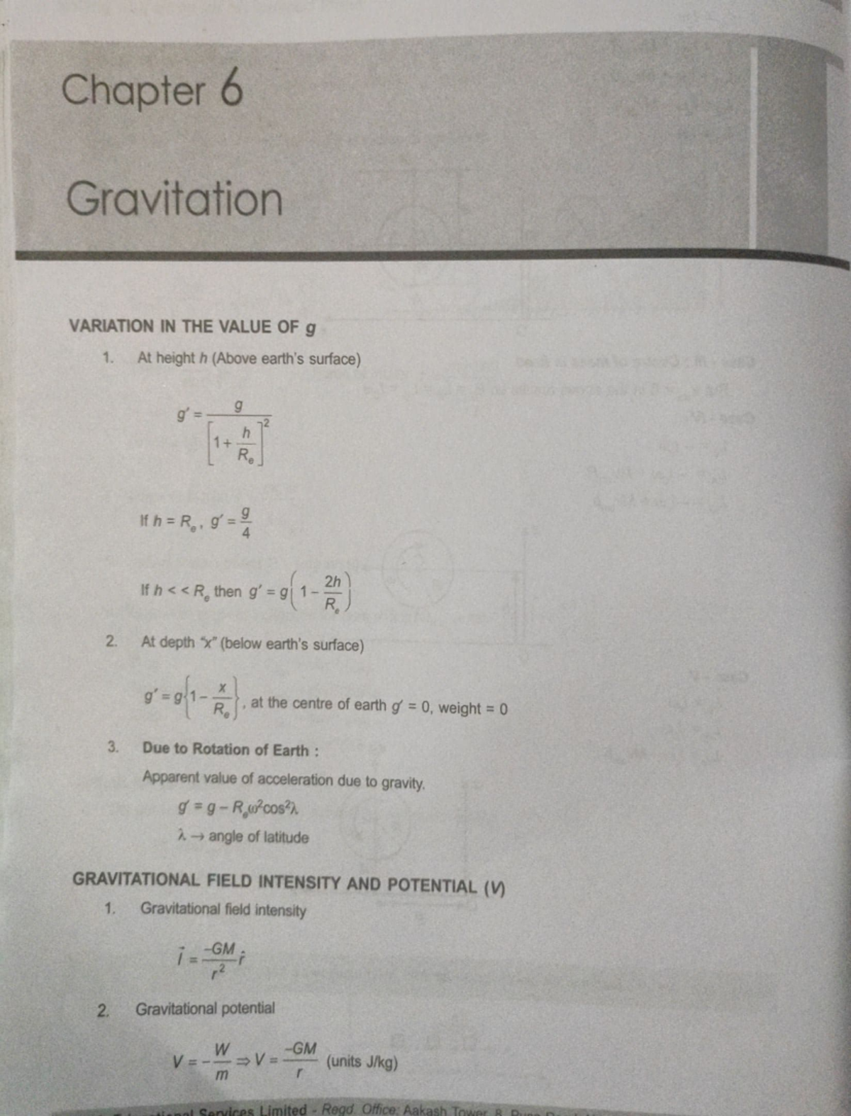 Gravitation - It contains compressive formulas of this chapter ...