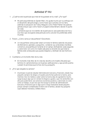 Actividad de la semana 15 Ingles II - (AC-S15) Week 15 – Writing Task ...