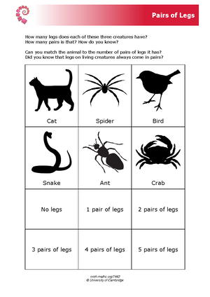 Ring a Ring of Numbers printable sheet - nrich.maths/ 2782 © University ...