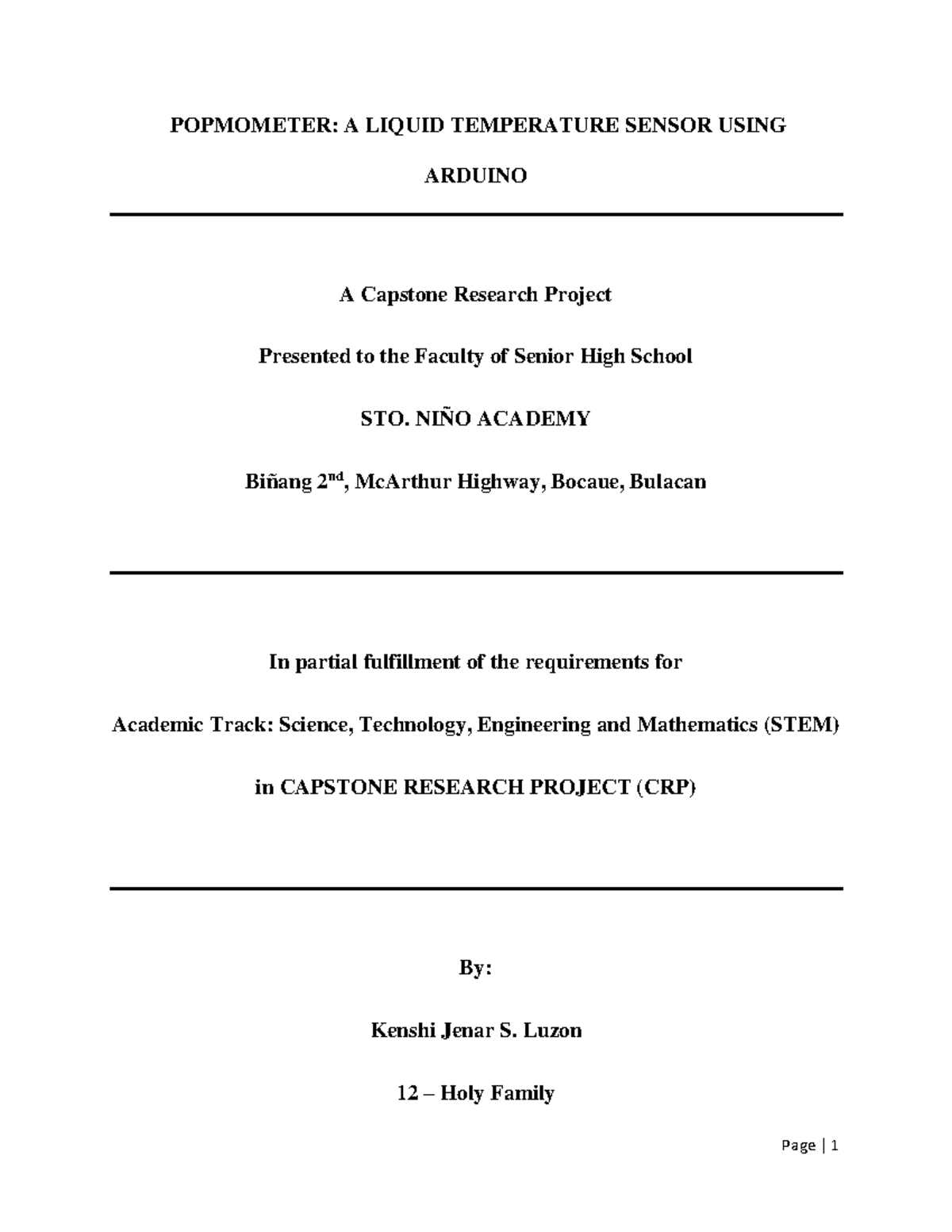 Arduino as a Medical Tool - POPMOMETER: A LIQUID TEMPERATURE SENSOR ...