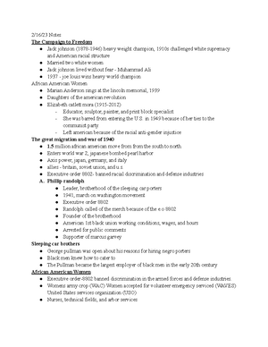 African american history notes 1 12 23 - 1/12/ Robert L. Harris, Jr ...
