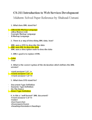 CS311 Mcqs Mid Term By Vu Topper RM - Cs-311 Important Mid Term Mcq’s ...