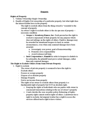 Property Outline - Property 1 Outline: Property a. Types of property i ...