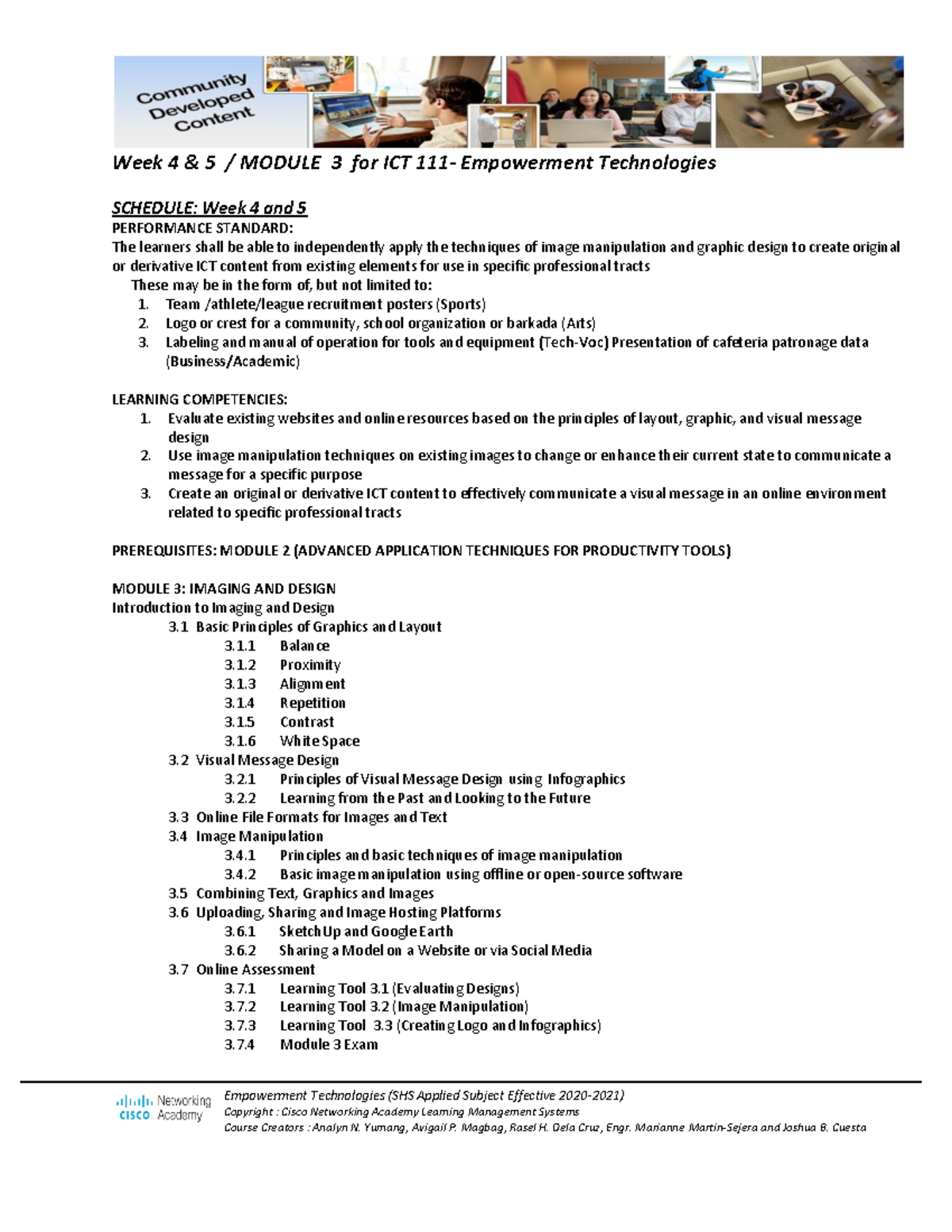 WEEK 4-5 CM MDL ICT111 - Information and Communication Technology - Empowerment Technologies ...