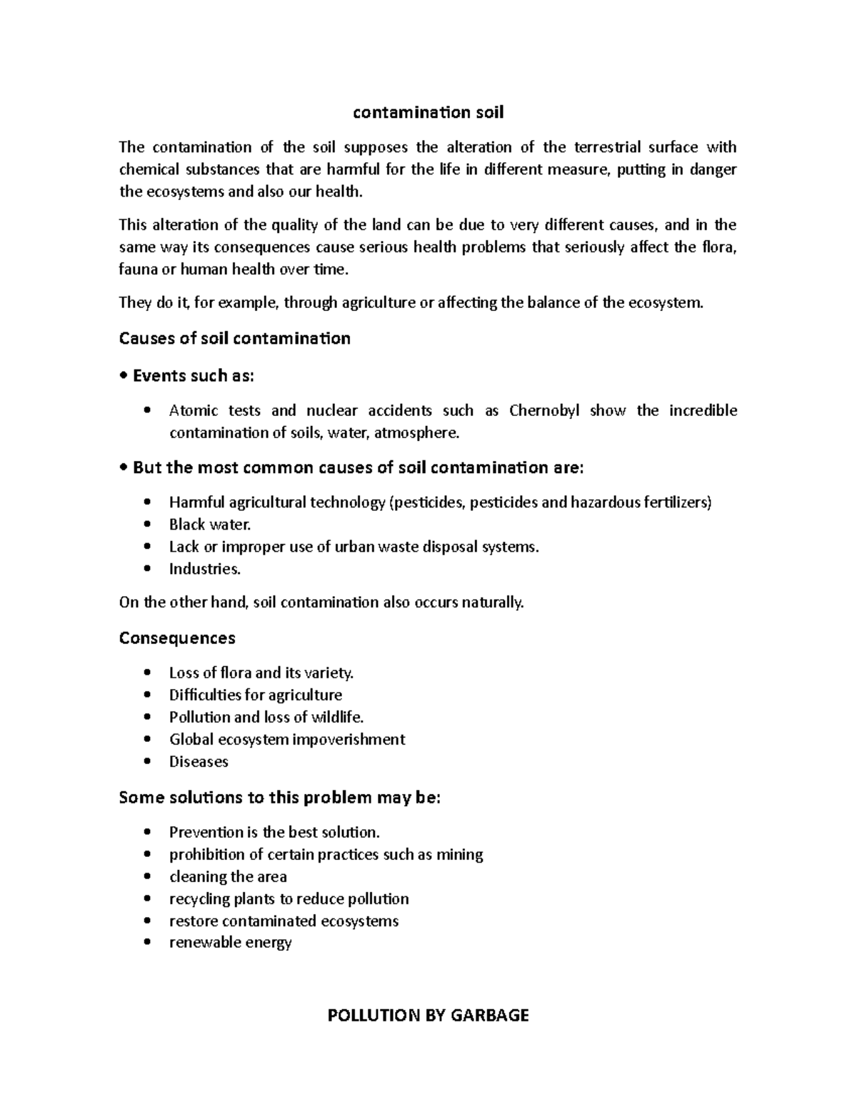 Contamination soil - asdsgh - contamination soil The contamination of ...
