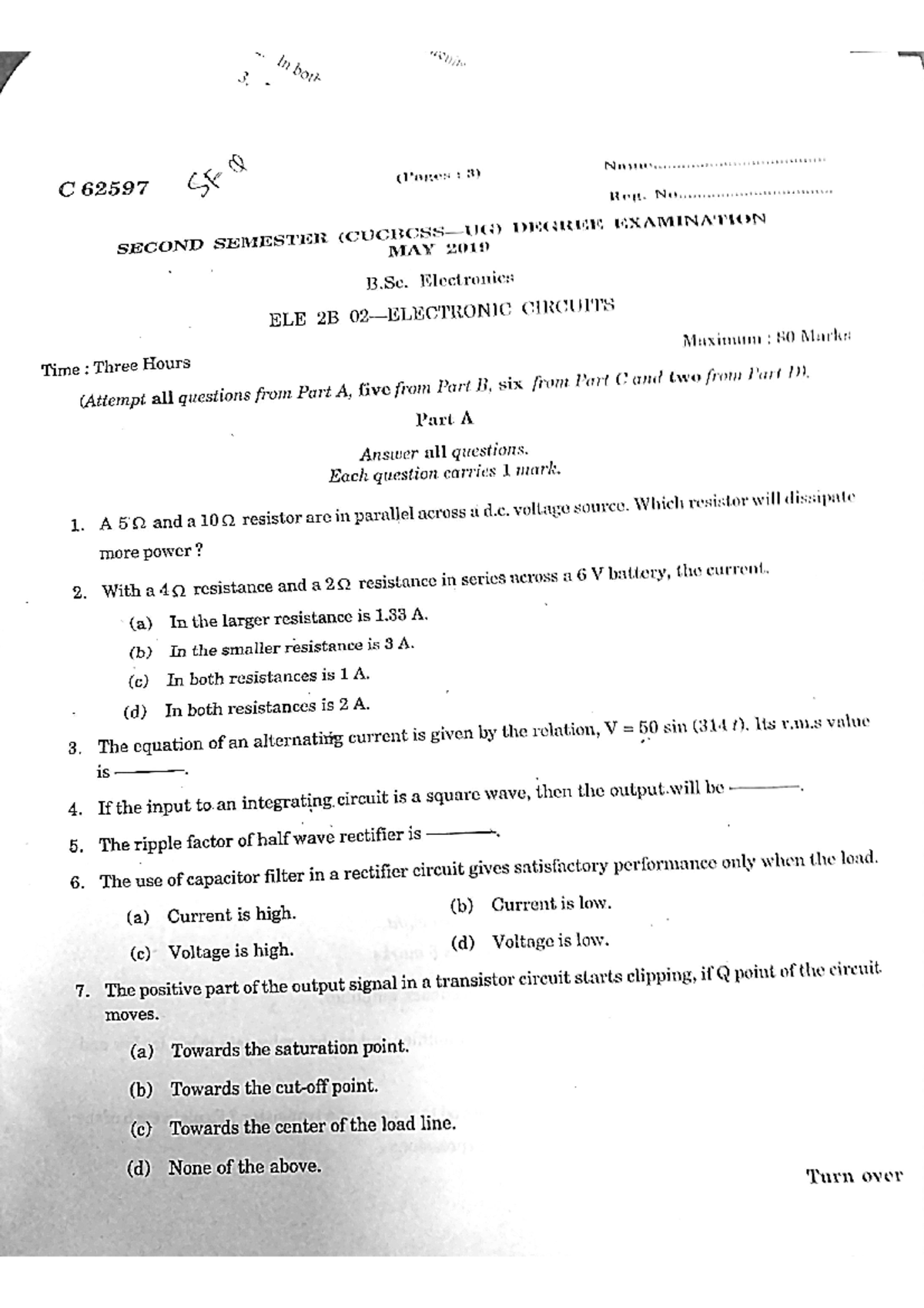 Electronic circuits Important notes - Studocu