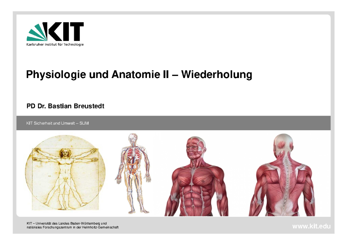 Wiederholung PuA 1 - KIT Sicherheit und Umwelt – SUM KIT – Universität ...