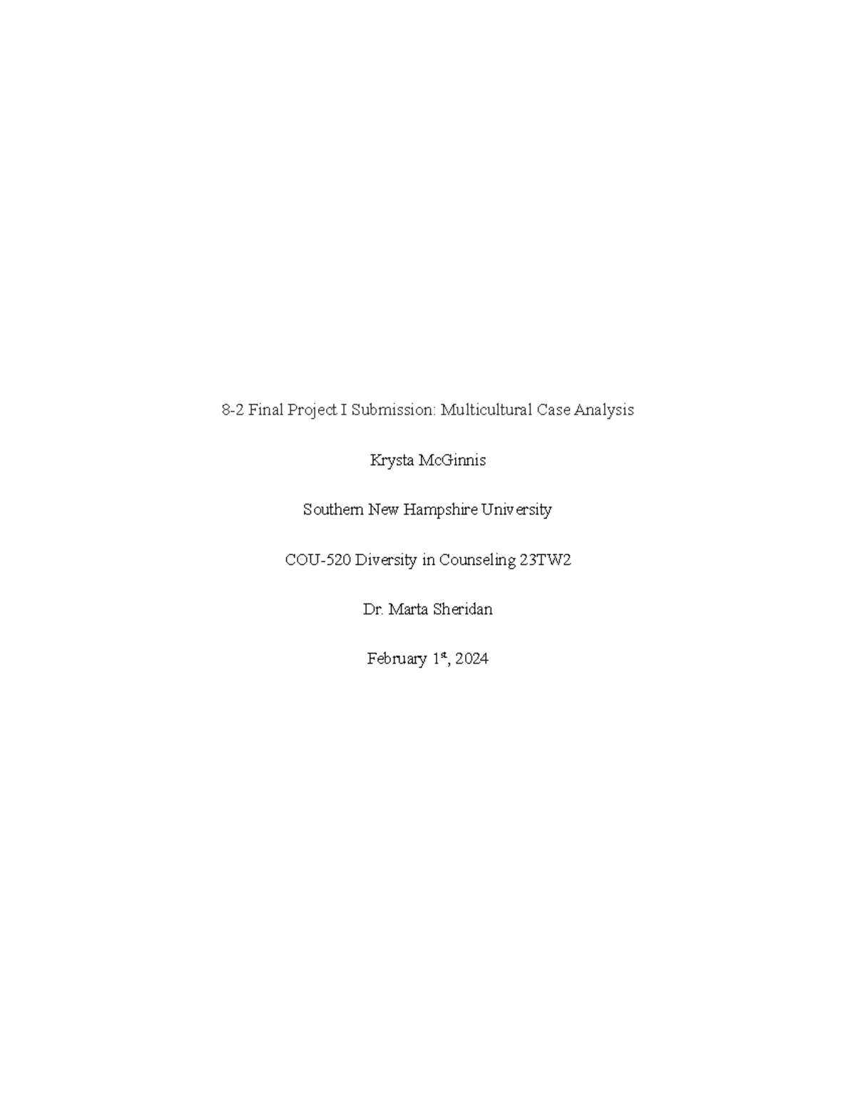 8-2 Final Project I Submission Multicultural Case Analysis - Marta ...