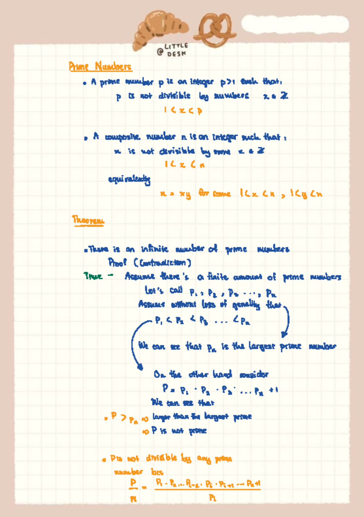 Prime Numbers - discrete maths - Prime Numbers · A prime number p is an ...