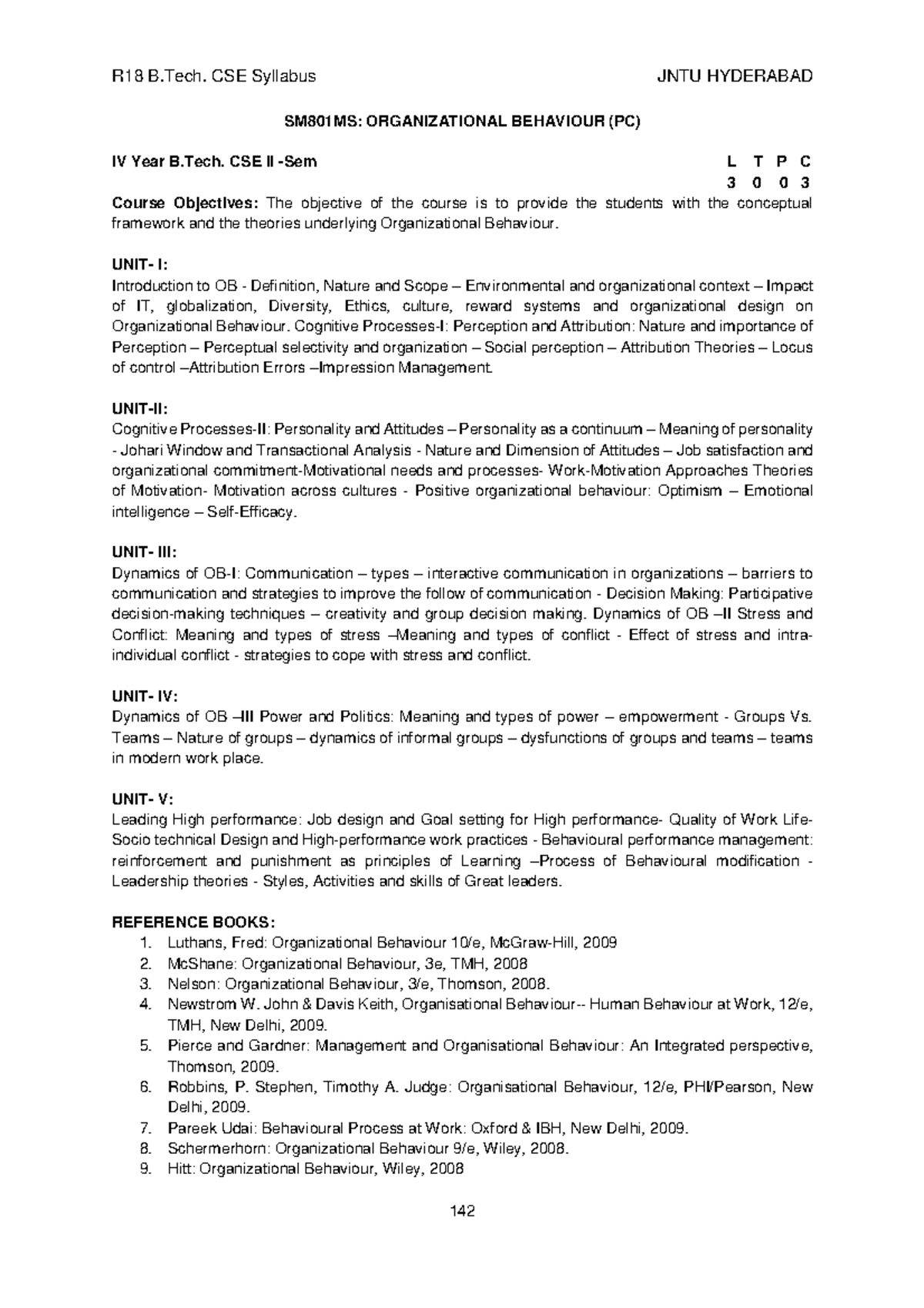 4-2 syllabus - R18 B. CSE Syllabus JNTU HYDERABAD 142 SM801MS ...