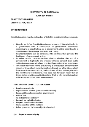 Notes - Historical Development of the Botswana Legal System ...