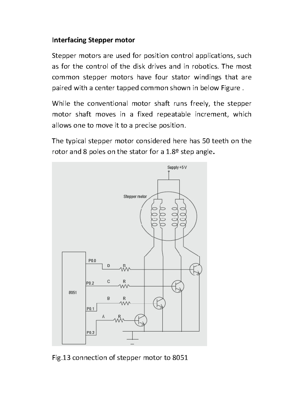Microcontroller and Embedded Processors (17) - Interfacing Stepper motor Stepper motors are used ...