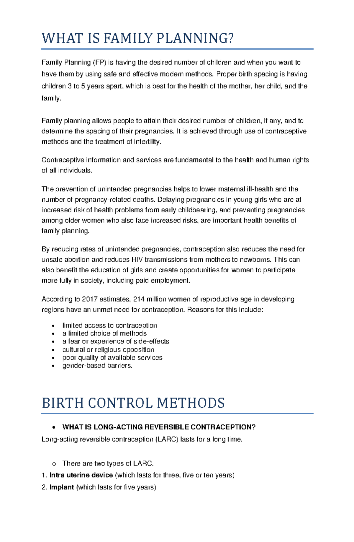 GE 03 Contemporary Topic 1 Family Planning Finals Lesson WHAT IS