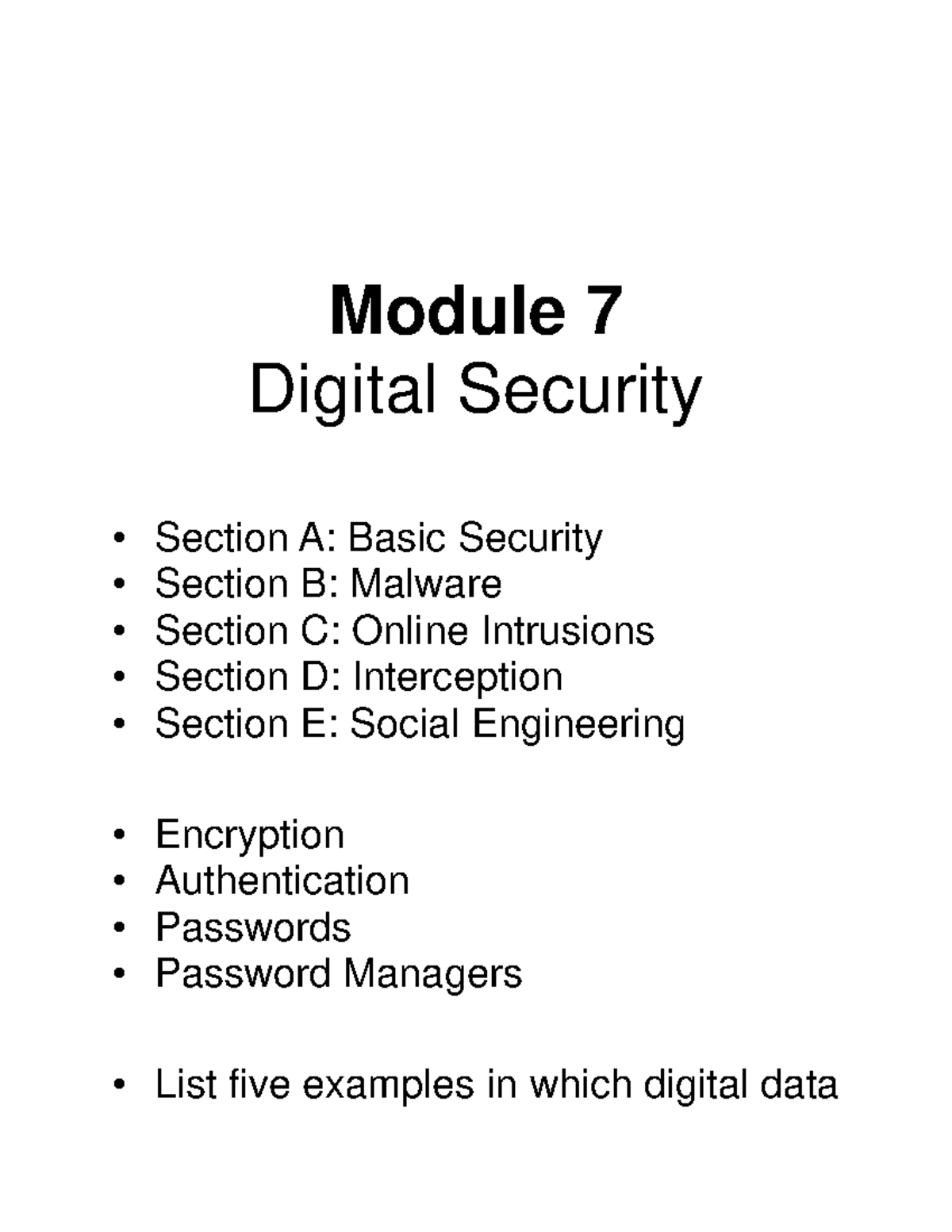 NP2018 Module 07 - Computer Concepts 2018 Module 7 Digital Security ...