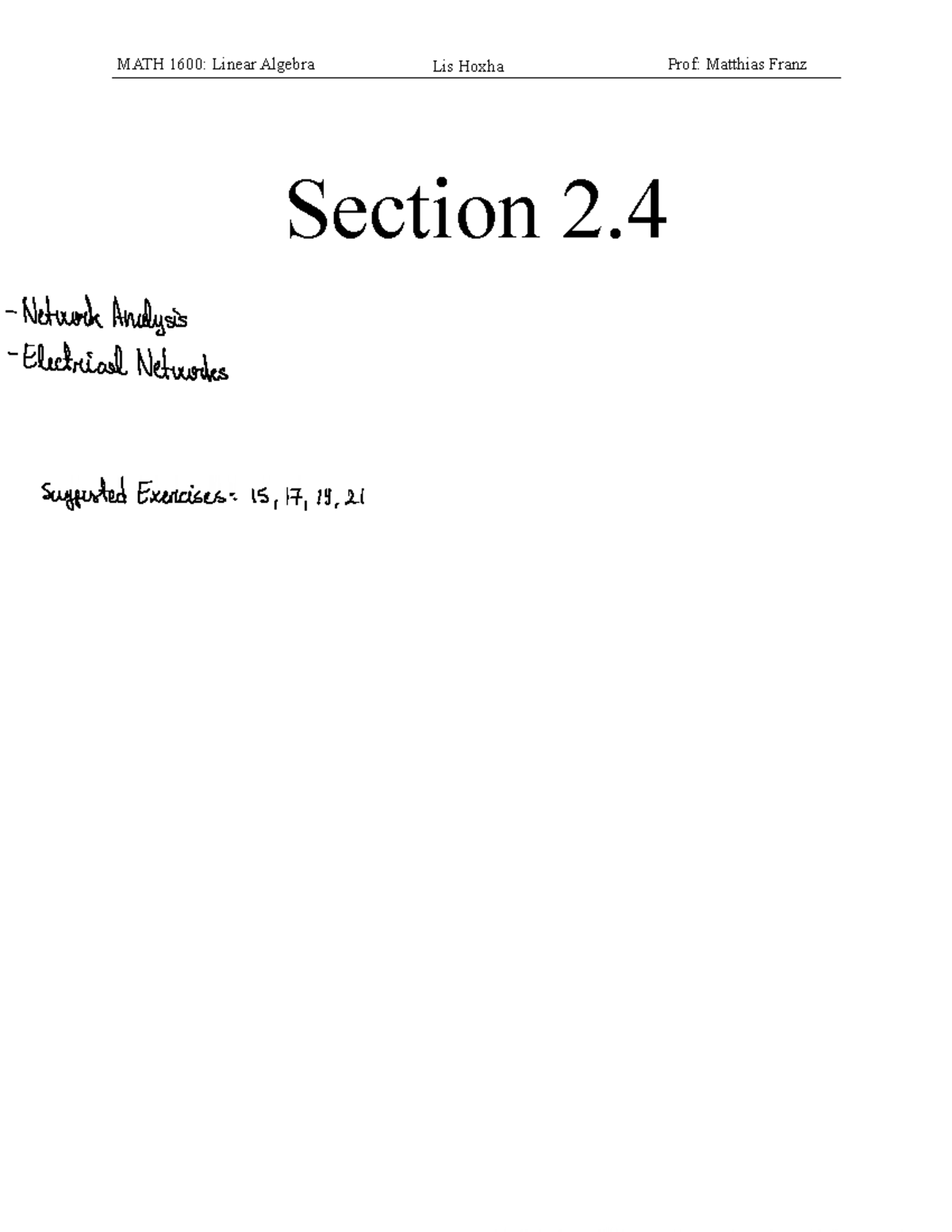 Section 2.4 Synthesized notes - EC 2220: Intermediate Macroeconomics I ...