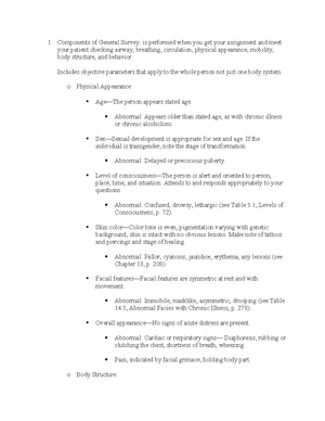 N495 Health Assessment and Physical Examination - Student please START ...