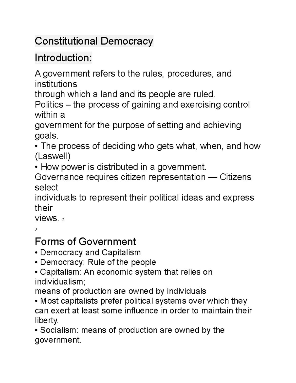 Unit 1 mod 1 POL SCI - In depth lecture on Intro to American Government ...