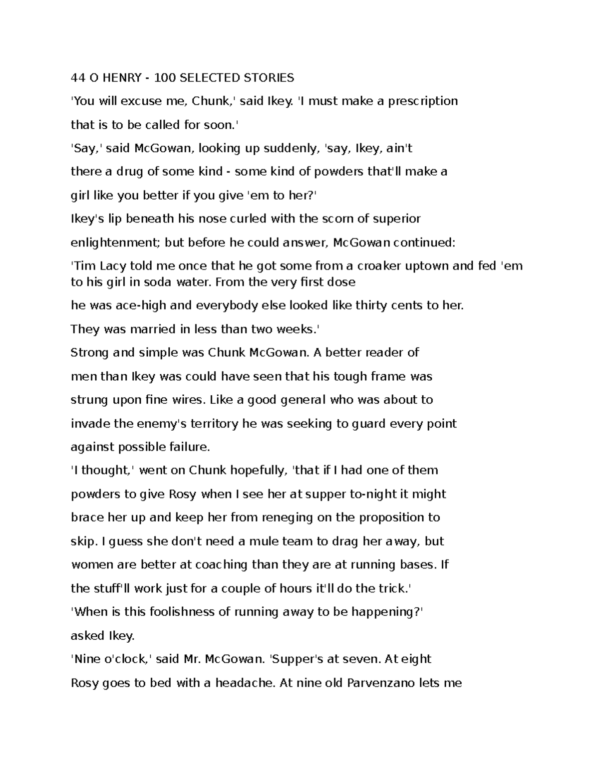 6 The gift of Magi - Lecture Notes - 44 O HENRY - 100 SELECTED STORIES ...