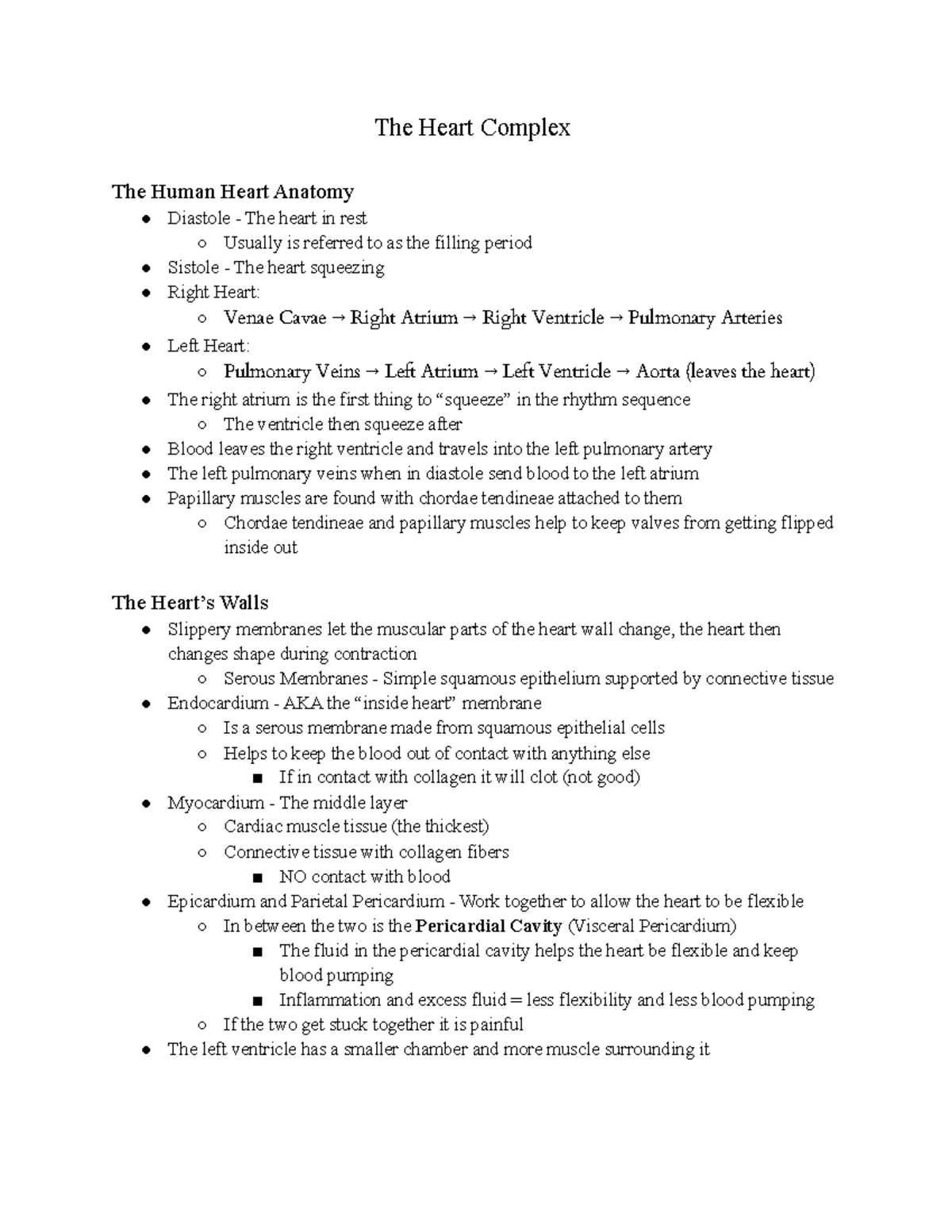 The Heart Complex - The Heart Complex The Human Heart Anatomy Diastole ...