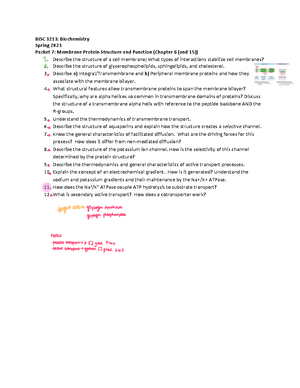 Packet 2. Non-covalent interactions, water - BISC 3213: Biochemistry ...