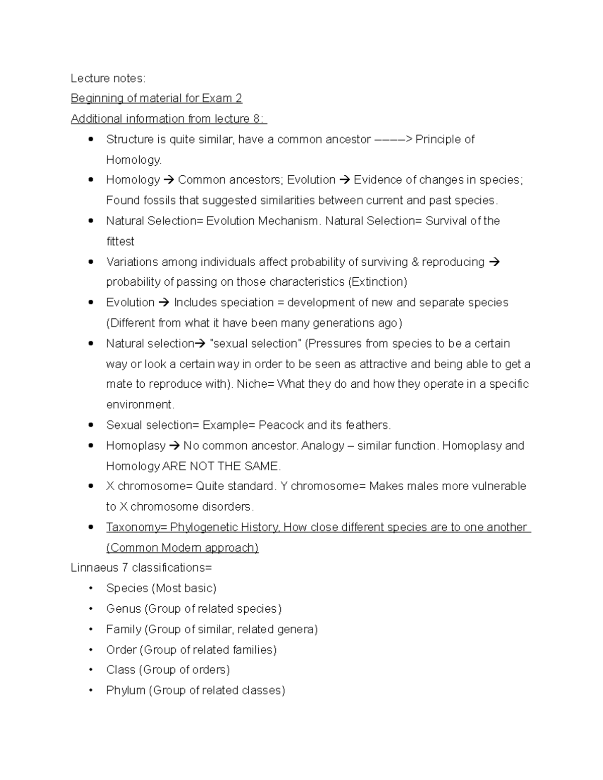 Lecture notes 8-9 - Lecture notes: Beginning of material for Exam 2 ...