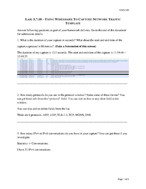 Lab Packet Tracer 16.5.1 – Secure Network Devices Assignment Instructions - CSIS 330 LAB: PACKET ...