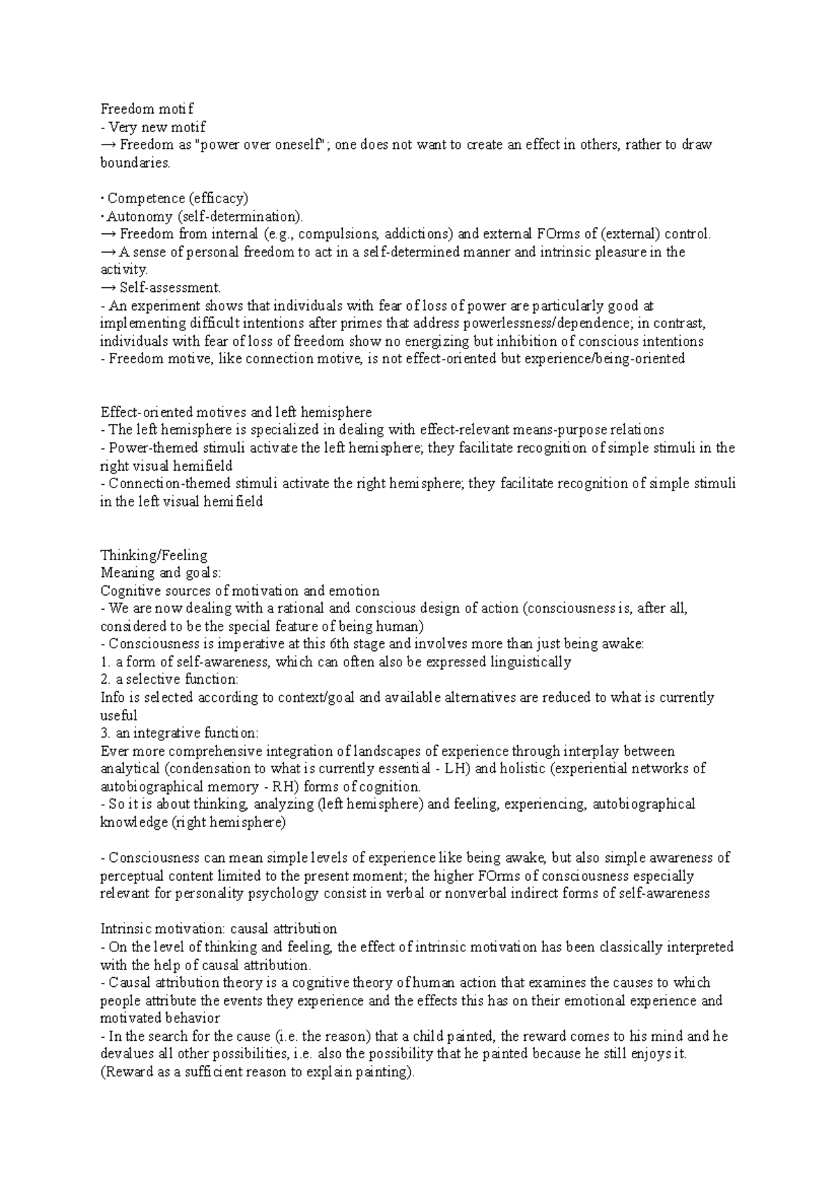 Freedom motif - Introduction To Psychology - Freedom motif Very new ...