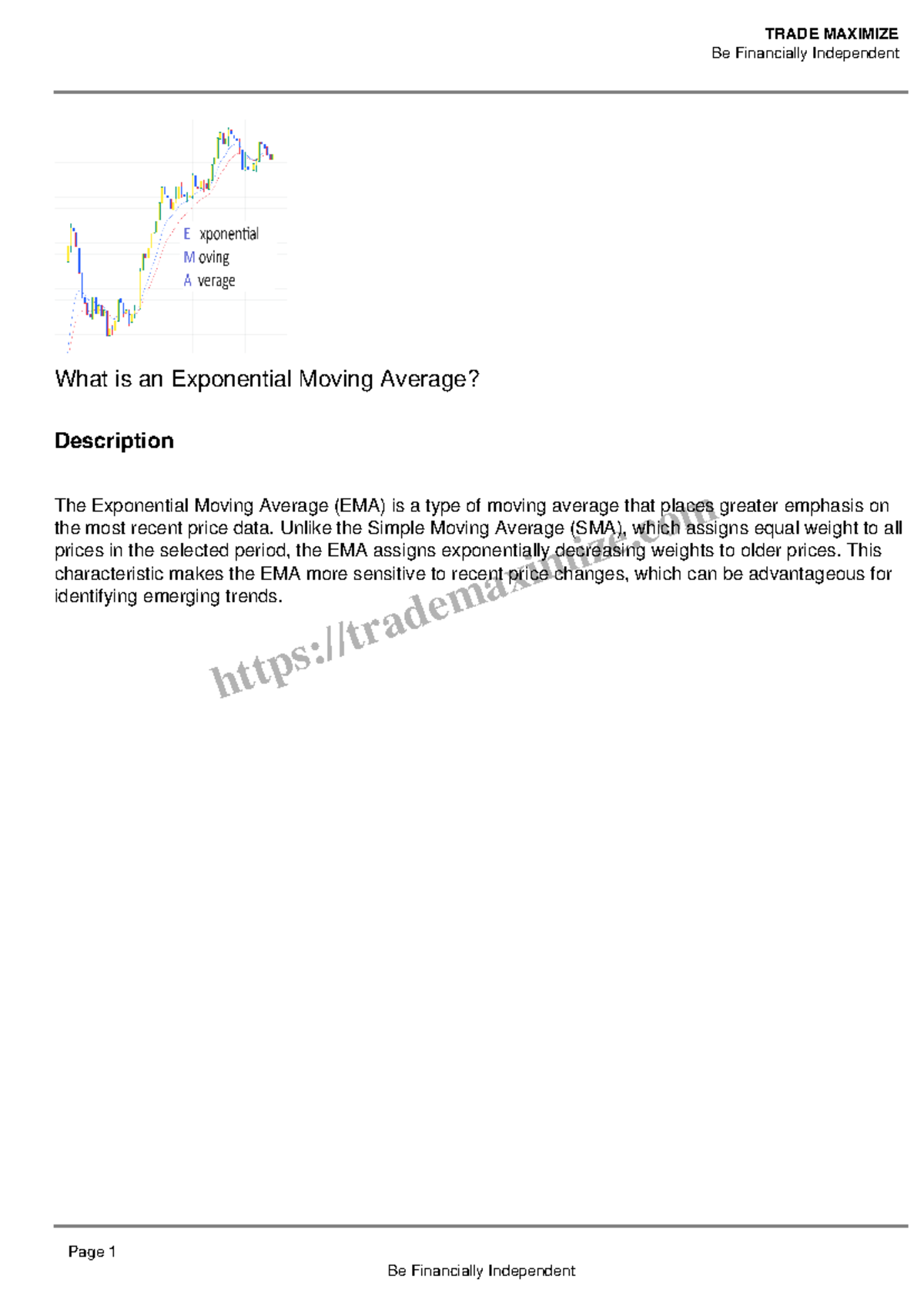 What Is An Exponential Moving Average What Is An Exponential Moving Average Description The 