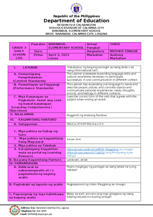 MTB-MLE2Q4F - module - GRADE 2 - MAPEH ARALING PANLIPUNAN (Health ...