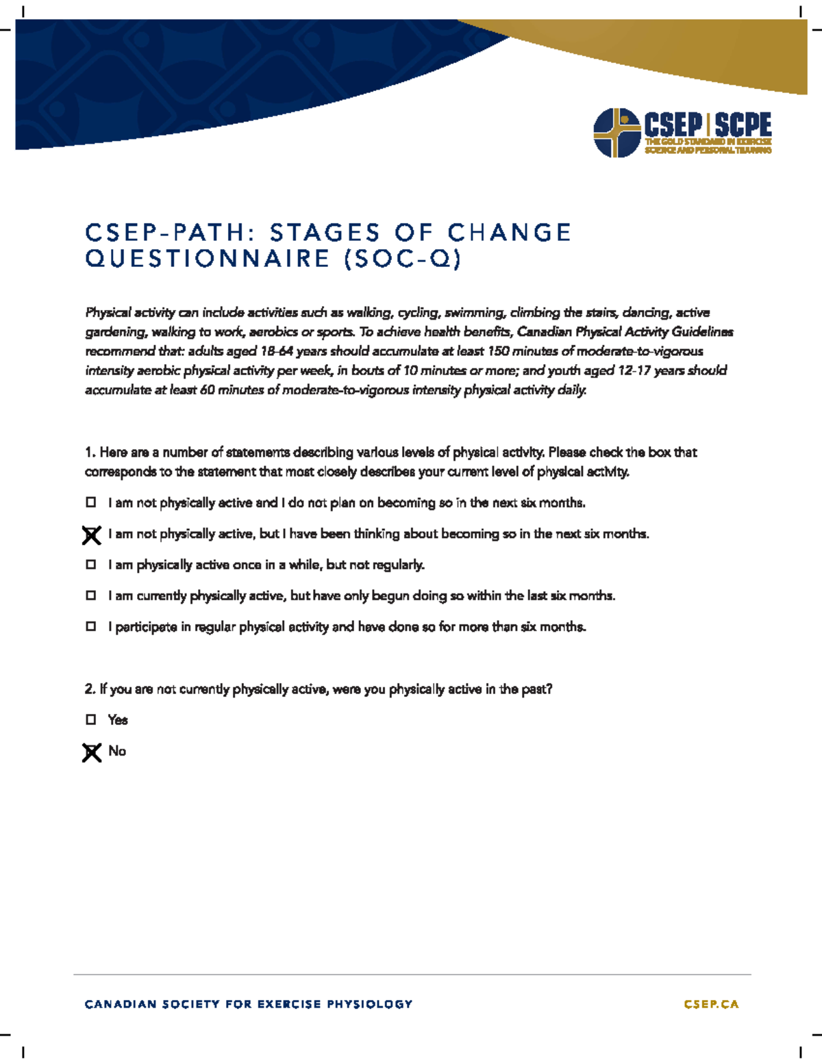 SOC-Q - Checklist sample - THER 225 - 104 - Studocu