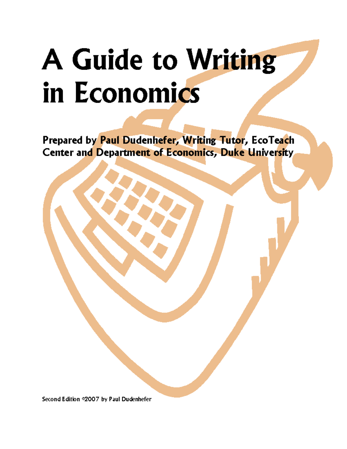 1-2022-Writing in Economics - A Guide to Writing in Economics Prepared ...