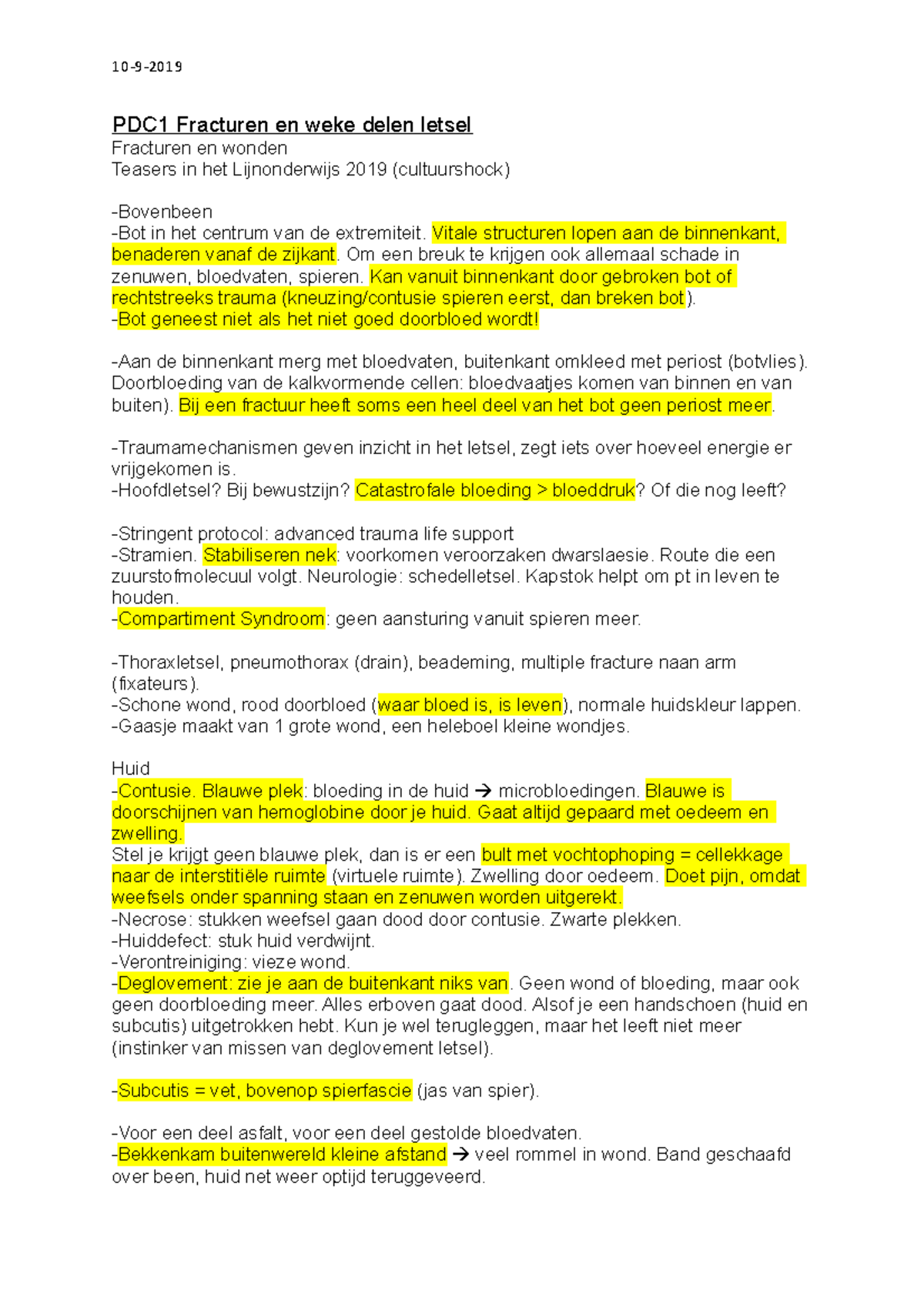 PDC1 Fracturen en weke delen letsel - 10-9- PDC1 Fracturen en weke ...