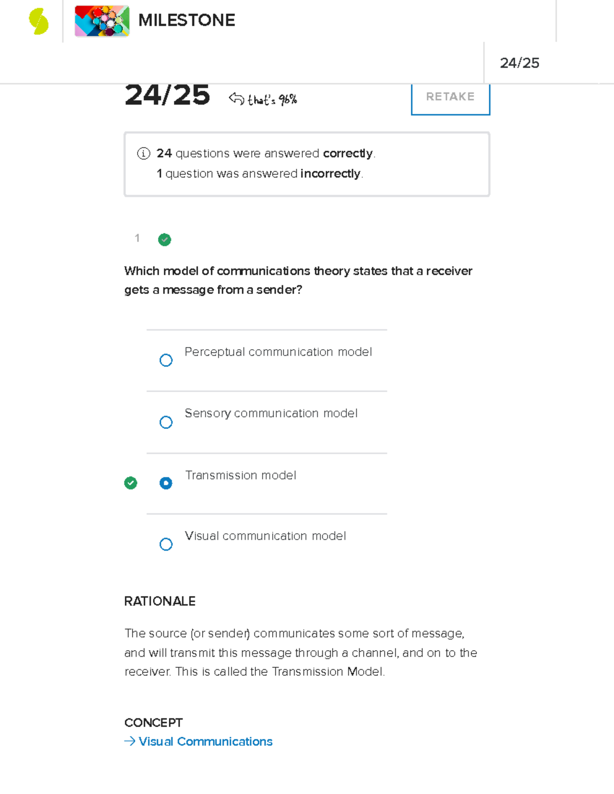 Visual comms final - 1 CONCEPT → Visual Communications 24 / 25 that's ...
