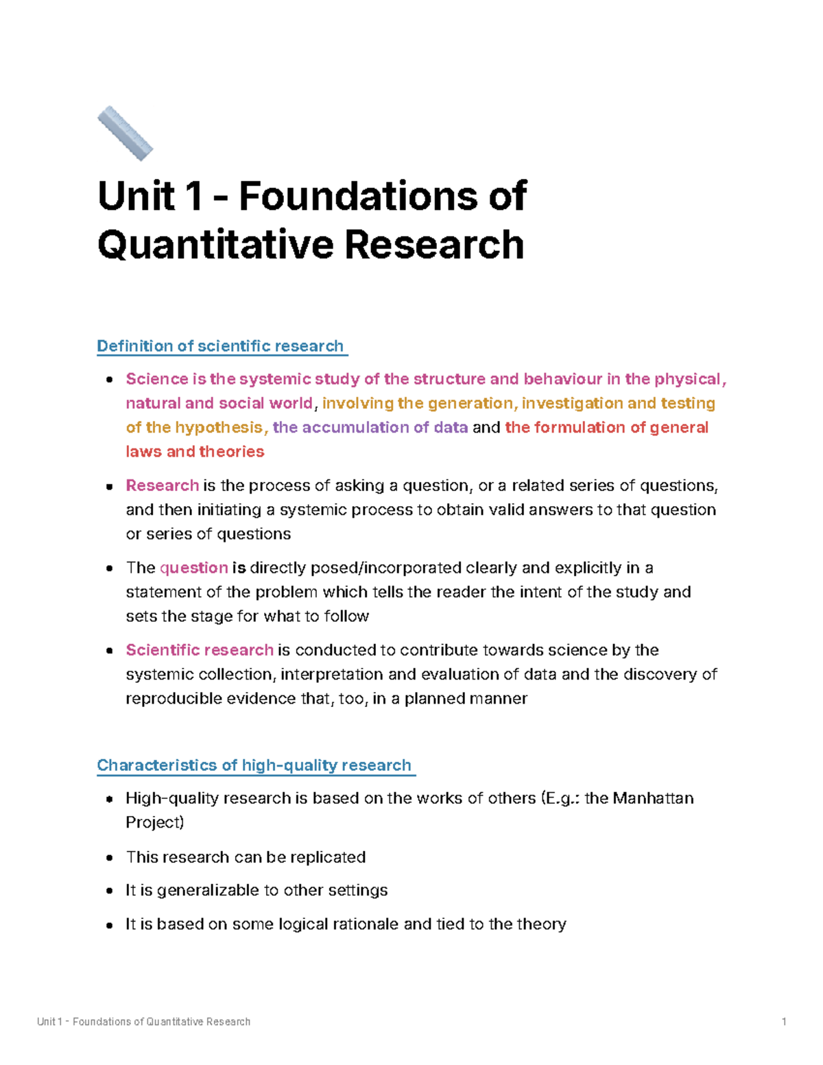 Unit 1 - Foundations of Quantitative Research 572fd1fb80644 ...