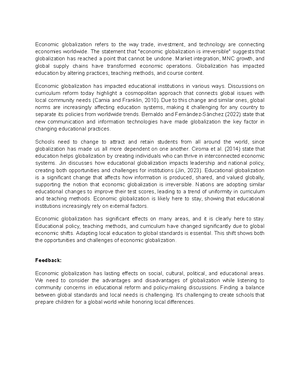 Gectcw-18 Module - Lecture - Module 1 - ORGANIZATION/STRUCTURE OF GLOBALIZATION Lesson 1- Module ...