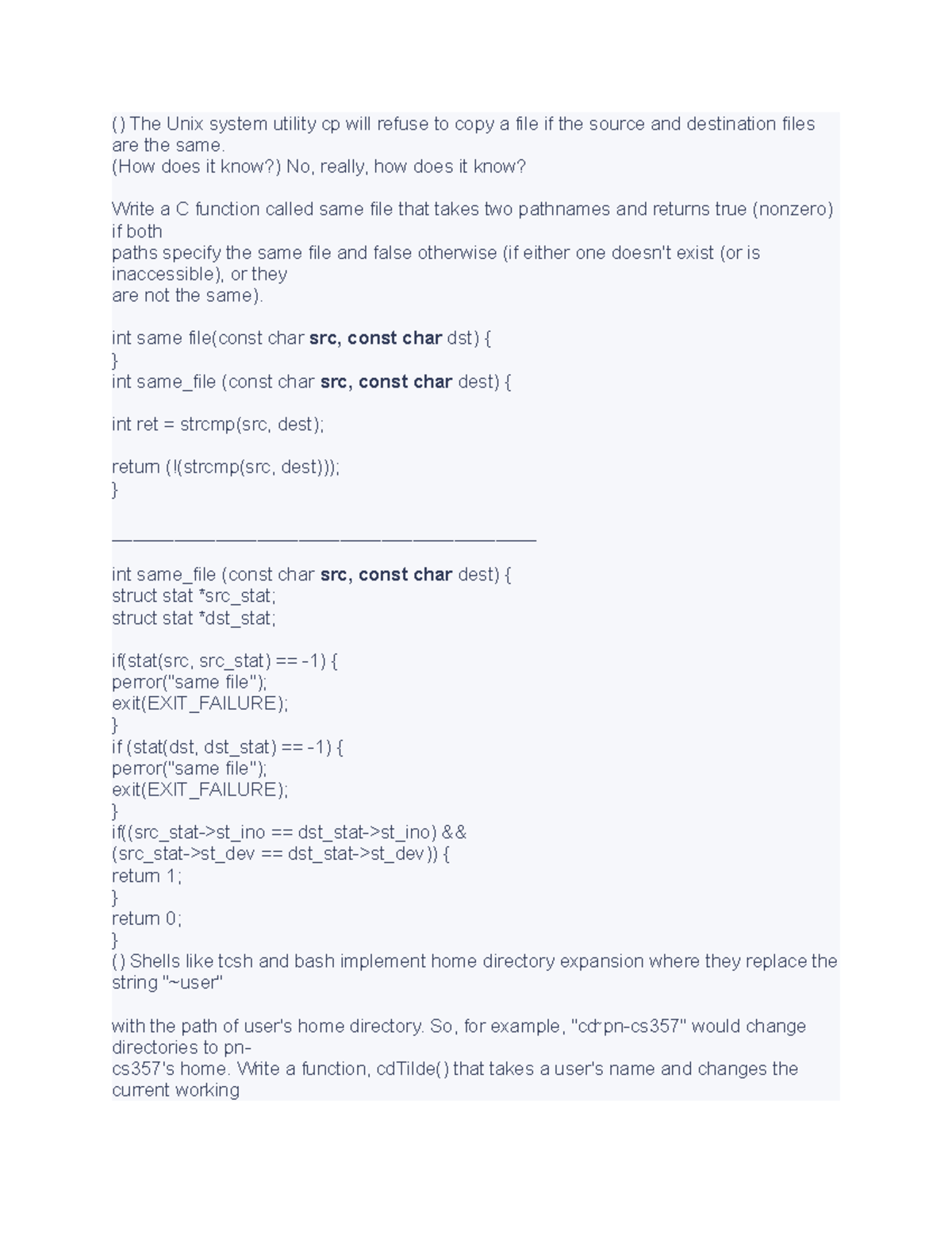 COURSEWORK FOR HIST 1320 WORLD SOCIETIES - () The Unix system utility cp will refuse to copy a ...