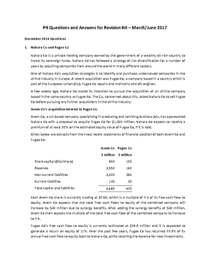 APM P5 advanced performance Management - ACCA, Advanced Financial ...